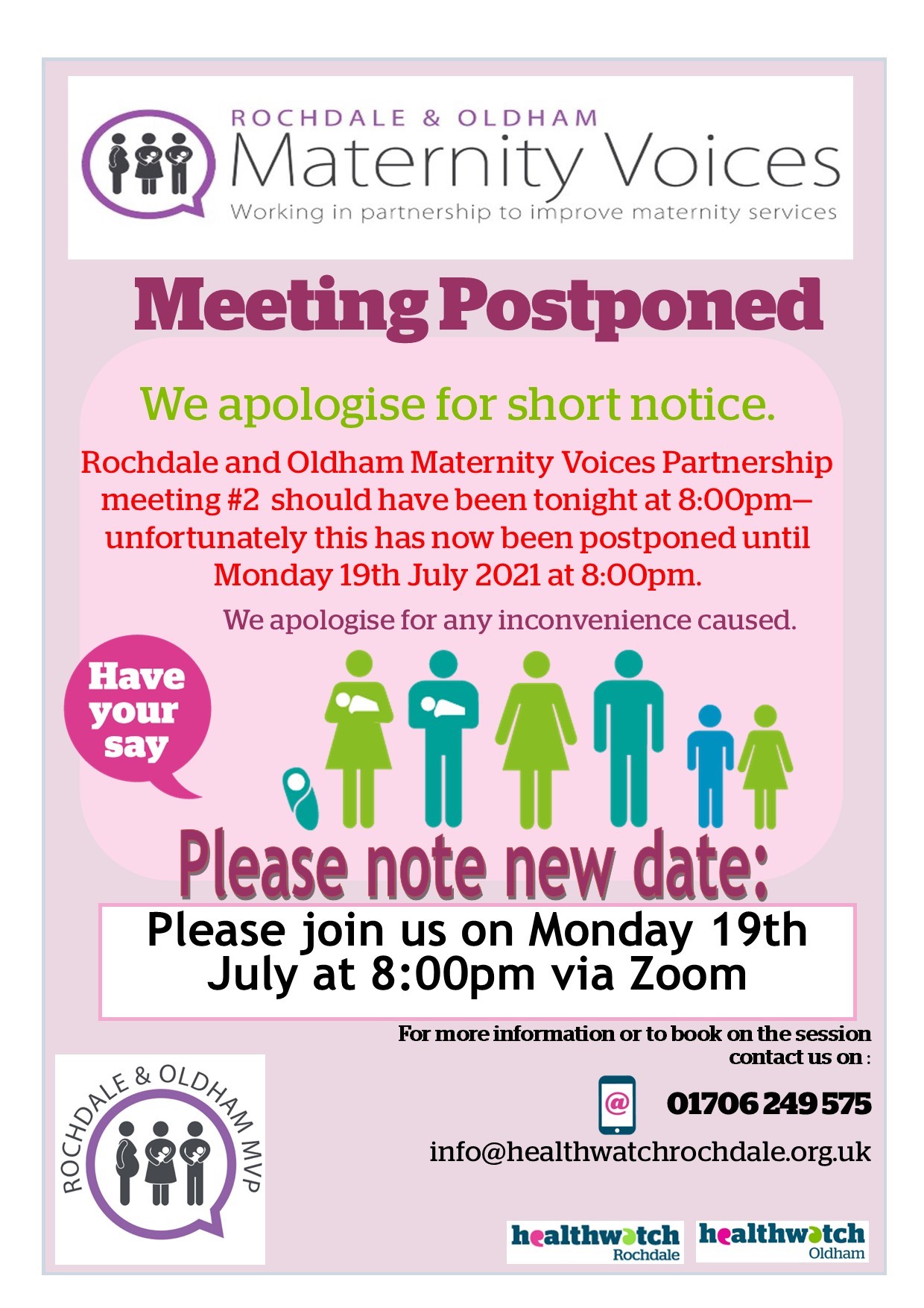 Maternity Voices Partnership | Healthwatch Rochdale